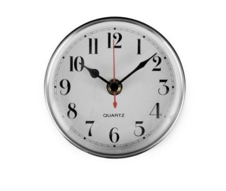 72mm Circular Caravan Clock Chrome | Winchester Caravans